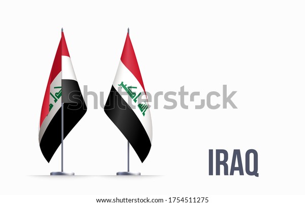 Iraq Flag State Symbol Isolated On Stock Vector (Royalty Free) 1754511275