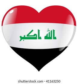Love Iraq Symbol Heart Flag Icon Stock Vector (Royalty Free) 396733594