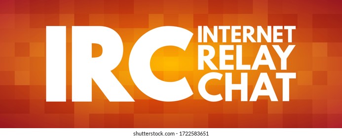 Irc Internet Relay Chat Acronym Technology Stock Vector (Royalty Free ...