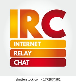 Irc Internet Relay Chat Acronym Technology Stock Vector (Royalty Free ...