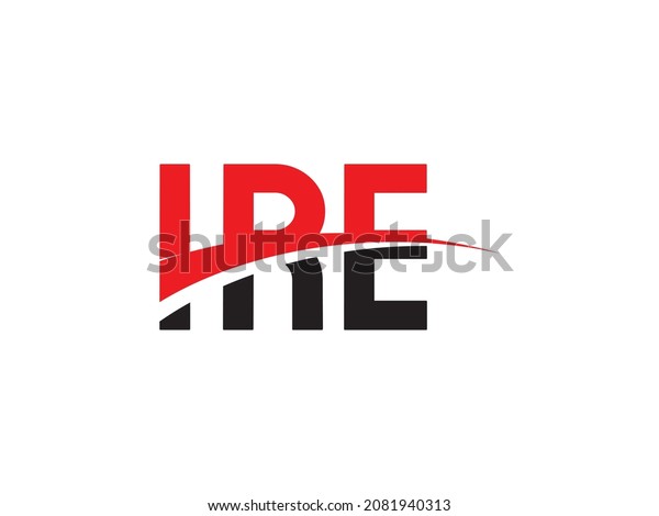 Ire Letter Initial Logo Design Vector Stock Vector (Royalty Free ...