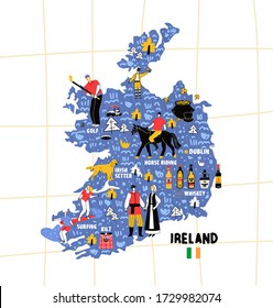 469 Cartoon map ireland Images, Stock Photos & Vectors | Shutterstock