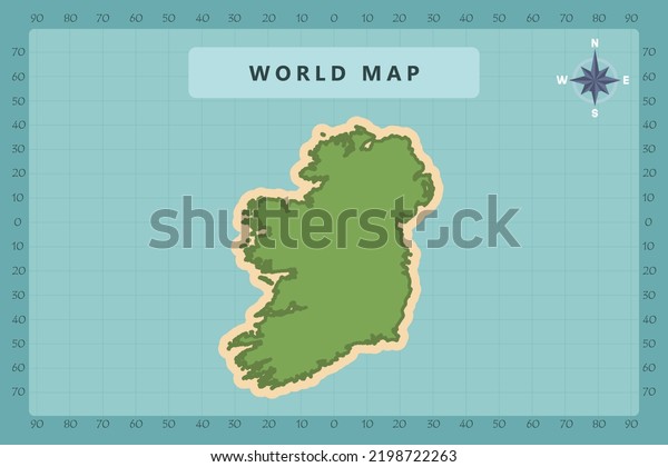 Ireland Map World Map International Vector Stock Vector (Royalty Free ...