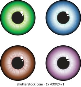 Iris Human Eye Stock Vector (Royalty Free) 1970092471 | Shutterstock