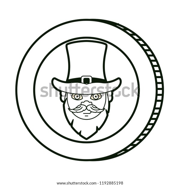 Irish Coin Stacked Stock Vector (Royalty Free) 1192885198