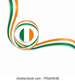 Irish Flag Wavy Abstract Background Vector Stock Vector (Royalty Free ...