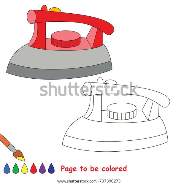 Iron Be Colored Coloring Book Preschool Stock Vector (Royalty Free ...