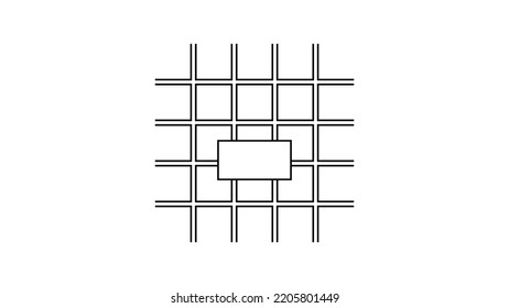 Iron Grate Isolated On White Background Stock Vector (Royalty Free ...