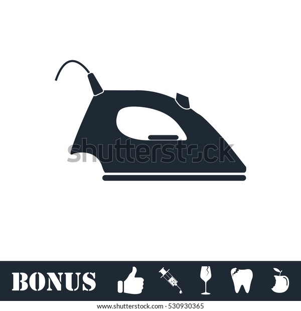 Iron Icon Flat Vector Illustration Symbol 스톡 벡터(로열티 프리) 530930365 ...