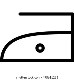 Iron Outline Icon Stock Vector (Royalty Free) 495611263 | Shutterstock