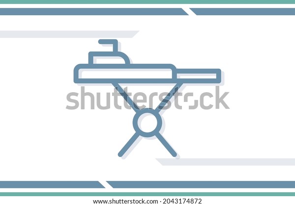 Iron Table Icon Symbol Sign Modern Stock Vector (Royalty Free ...