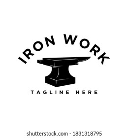 Iron Work Logo Design Idea Stock Vector (Royalty Free) 1831318795 ...