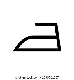 Ironing Symbol Label Icon Vector Stock Vector (Royalty Free) 1095761057 ...