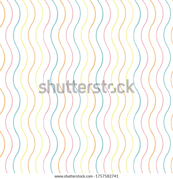 Irregular Abstract Geometric Wavy Line Pattern Stock Vector (Royalty ...