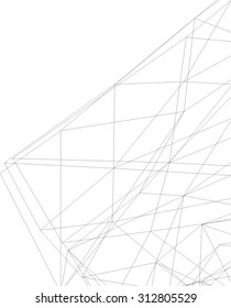 Irregular Abstract Linear Grid Graphical Triangle Stock Vector (Royalty ...