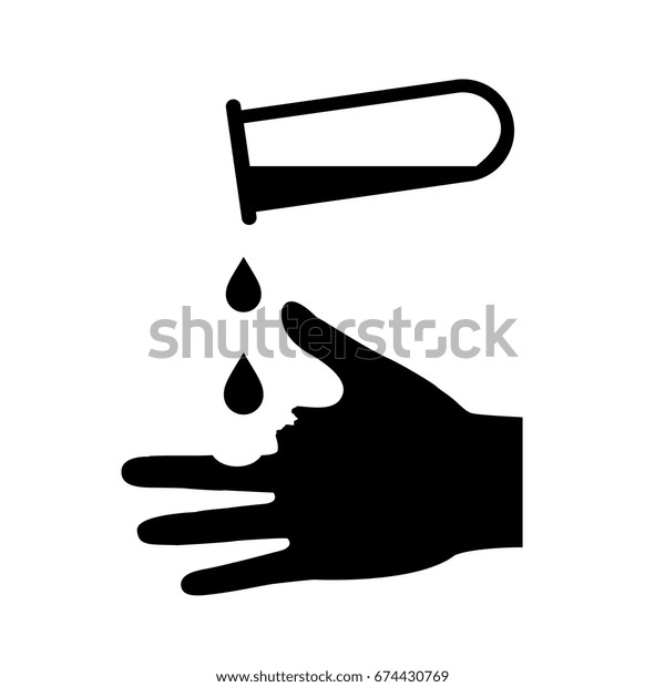 Irritant Avoid Skin Contact Icon Vector 스톡 벡터(로열티 프리) 674430769