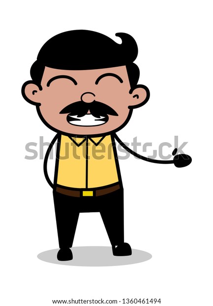 Irritating Gesture Indian Cartoon Man Father Stock Vector (Royalty Free ...