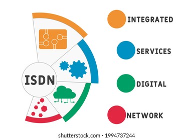 Isdn Integrated Services Digital Network Acronym Stock Vector (Royalty ...
