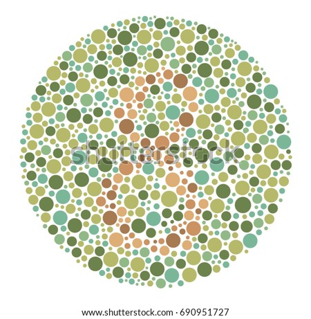 Ishihara Color Test Color Blind Stock Vector (Royalty Free) 690951727 ...