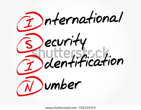 Isin International Security Identification Number Acronym 스톡 벡터(로열티 프리 ...