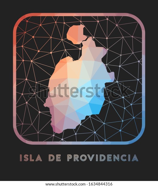 Isla De Providencia Map Design Vector Stock Vector (Royalty Free ...