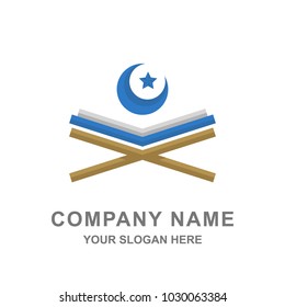 Islamic Alquran Koran Logo Vector Illustration Stock Vector (Royalty ...