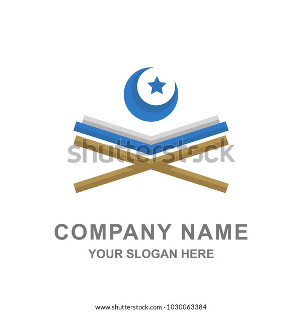 Islamic Alquran Koran Logo Vector Illustration Stock Vector (Royalty ...