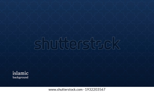 Islamic Background Dark Blue Color Stock Vector (Royalty Free) 1932203567