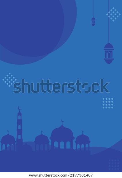 Islamic Background Poster Brochure Stock Vector (Royalty Free ...