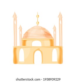 Islamic Building Architecture Drawing Isolated Stock Vector (Royalty ...