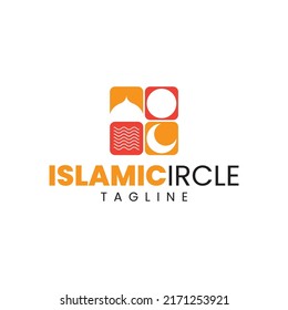 Islamic Circle Logo Islamic Themed Logo Stock Vector (Royalty Free ...