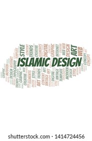 Islamic Design Word Cloud Wordcloud Made Stock Vector (Royalty Free ...