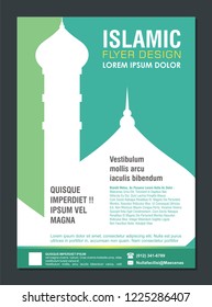 Islamic Flyer Template Stylish Modern Design Stock Vector (Royalty Free ...