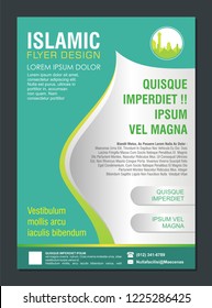 Islamic Flyer Template Stylish Modern Design Stock Vector (Royalty Free ...