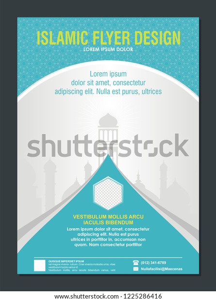 Islamic Flyer Template Stylish Modern Design Stock Vector (Royalty Free ...