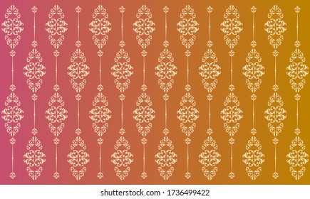 Islamic Golden Floral Pattern Wallpaper Background Stock Vector ...