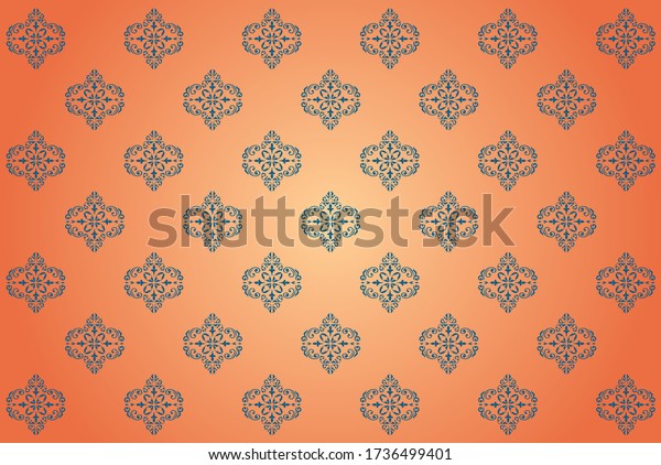 Islamic Golden Floral Pattern Wallpaper Background Stock Vector ...