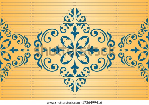 Islamic Golden Floral Pattern Wallpaper Background Stock Vector ...