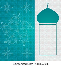 Islamic Green Flower Pattern Jpeg Version Stock Vector (Royalty Free ...
