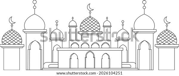 Islamic Holy Vector Art Illustration Stock Vector (Royalty Free ...