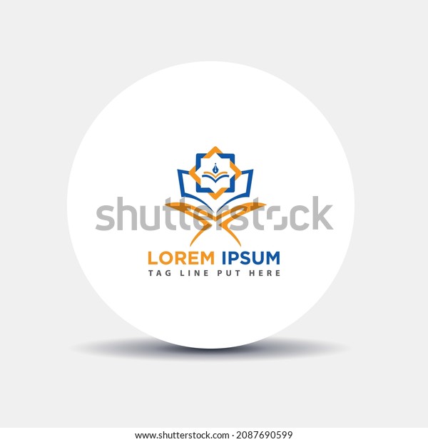 Vektor Stok Islamic Logo Islamic Education Logo Muslim (Tanpa Royalti ...