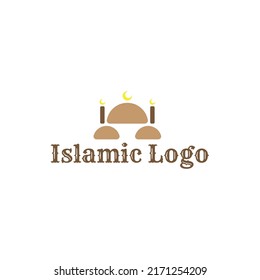 Islamic Logo Logo Mosque Islamic Building Stock Vector (Royalty Free ...