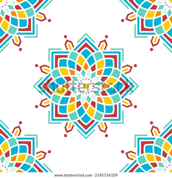 Islamic Mandala Art Design Ceramic Pattern Stock Vector (Royalty Free ...