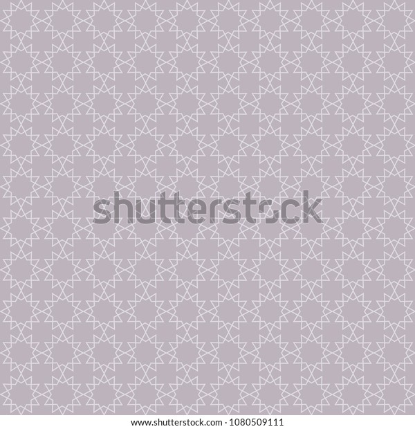 Islamic Monochrome Purple Seamless Pattern Background Stock Vector ...