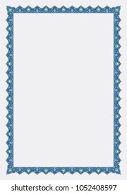 Islamic Page Book Frame Border Stock Vector (Royalty Free) 1052408597 ...