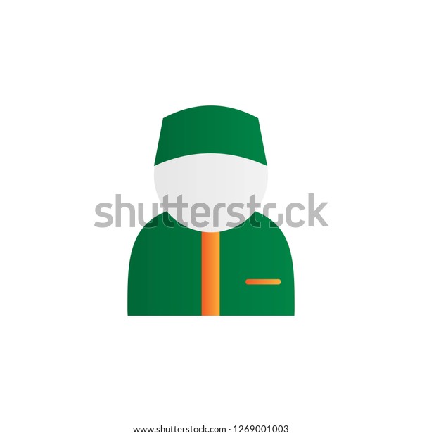 Islamic Person Icon Design Creative Modern Stock Vector (Royalty Free ...