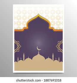 Islamic Poster Templates Islamic Backgrounds Stock Vector (Royalty Free ...
