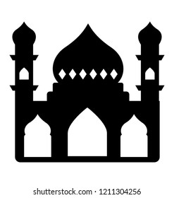 Islamic Prayer House Mosque Stock Vector (Royalty Free) 1211304256 ...
