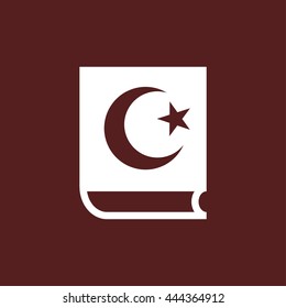 Islamic Religious Book Icon Stock Vector (Royalty Free) 449638849