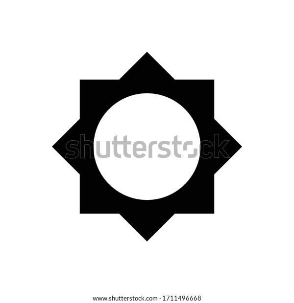 Islamic Symbol Eight Point Star Vector Stock Vector (Royalty Free ...